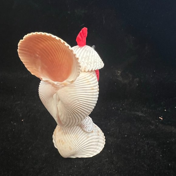 G Gwen | Accents | Sea Shell Rooster Bird Art Sculpture Farmhouse Boho ...